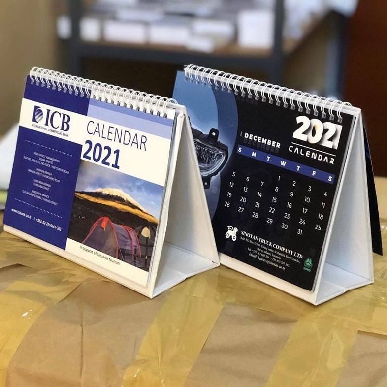 Custom Desktop Table Calendar Design & Printing in Lagos, Abuja Nigeria