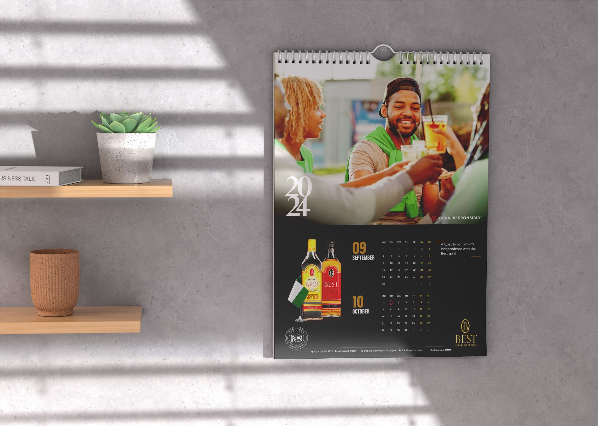 Custom Desktop Table Calendar, Wall Calendar Printing in Lagos, Nigeria